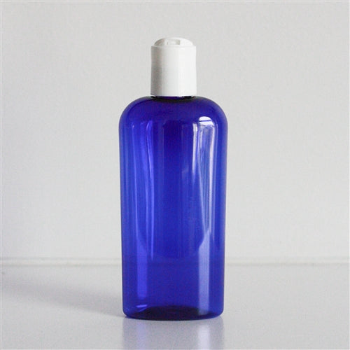 4 oz Blue PET Cosmo Oval with 20-410 Neck – Voyageur Soap & Candle