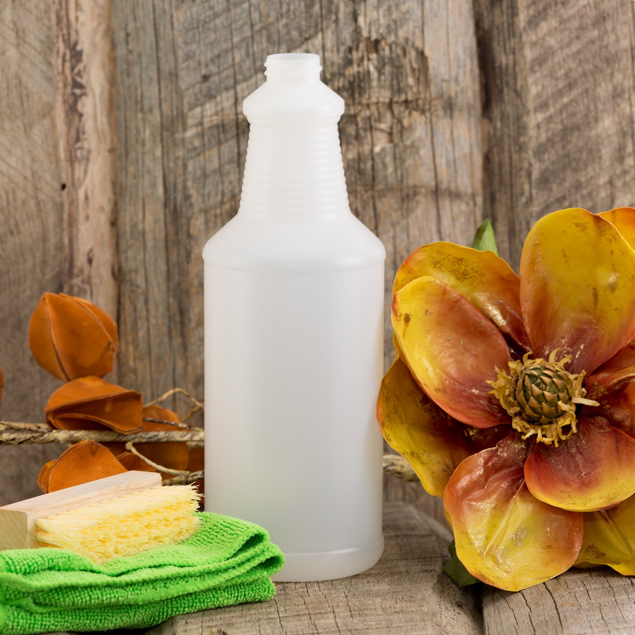 32 oz Natural Ring Neck Cleaner Bottle with 28-400 Neck – Voyageur Soap ...