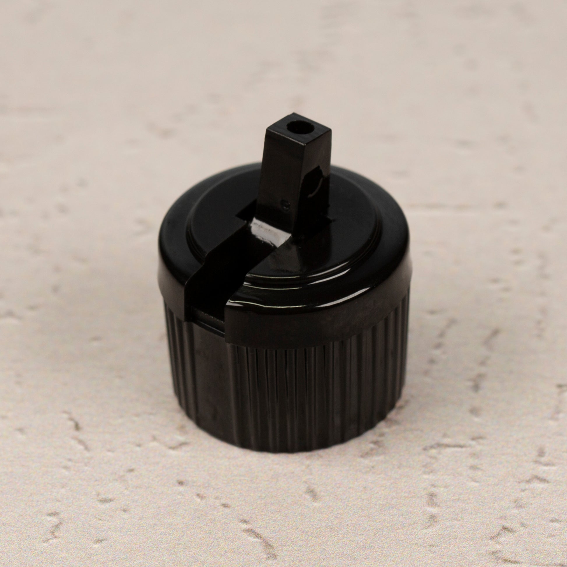 20-410 Black Spout Style Turret Cap – Voyageur Soap & Candle