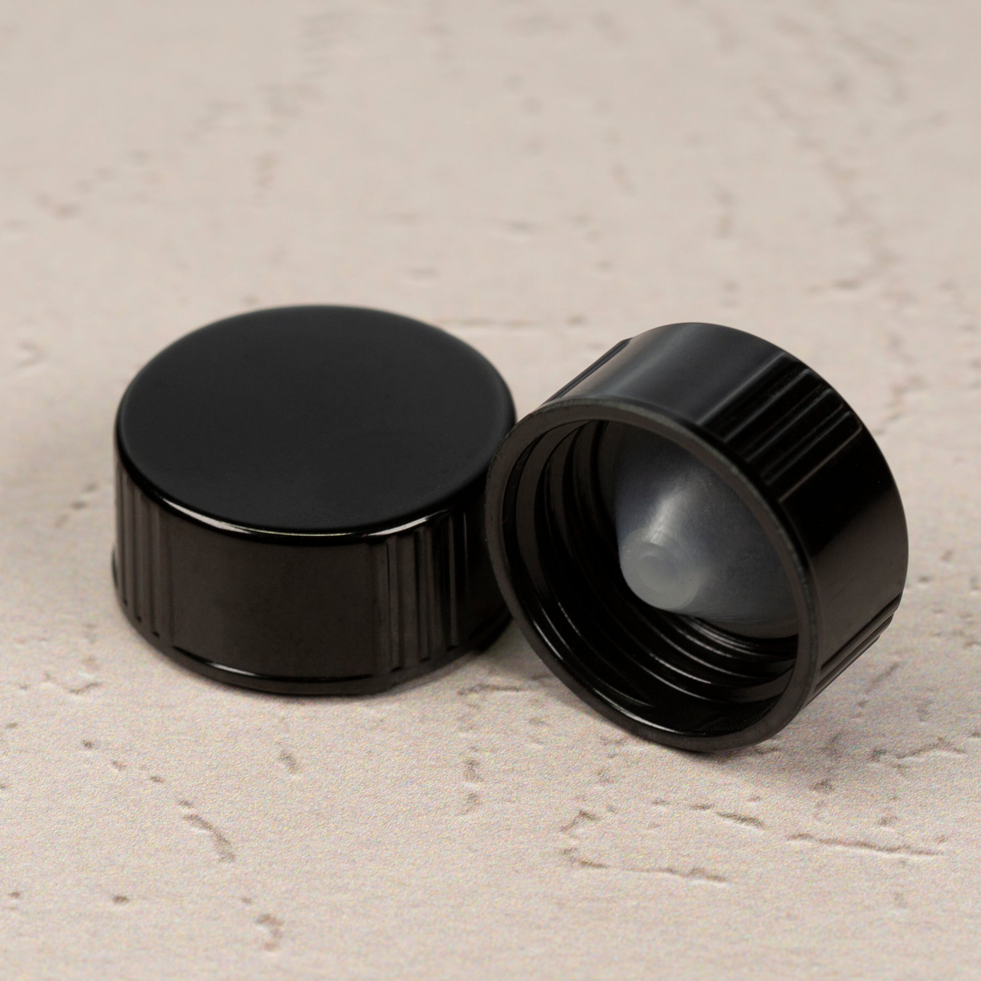 24-400 Black Phenolic Cap – Voyageur Soap & Candle