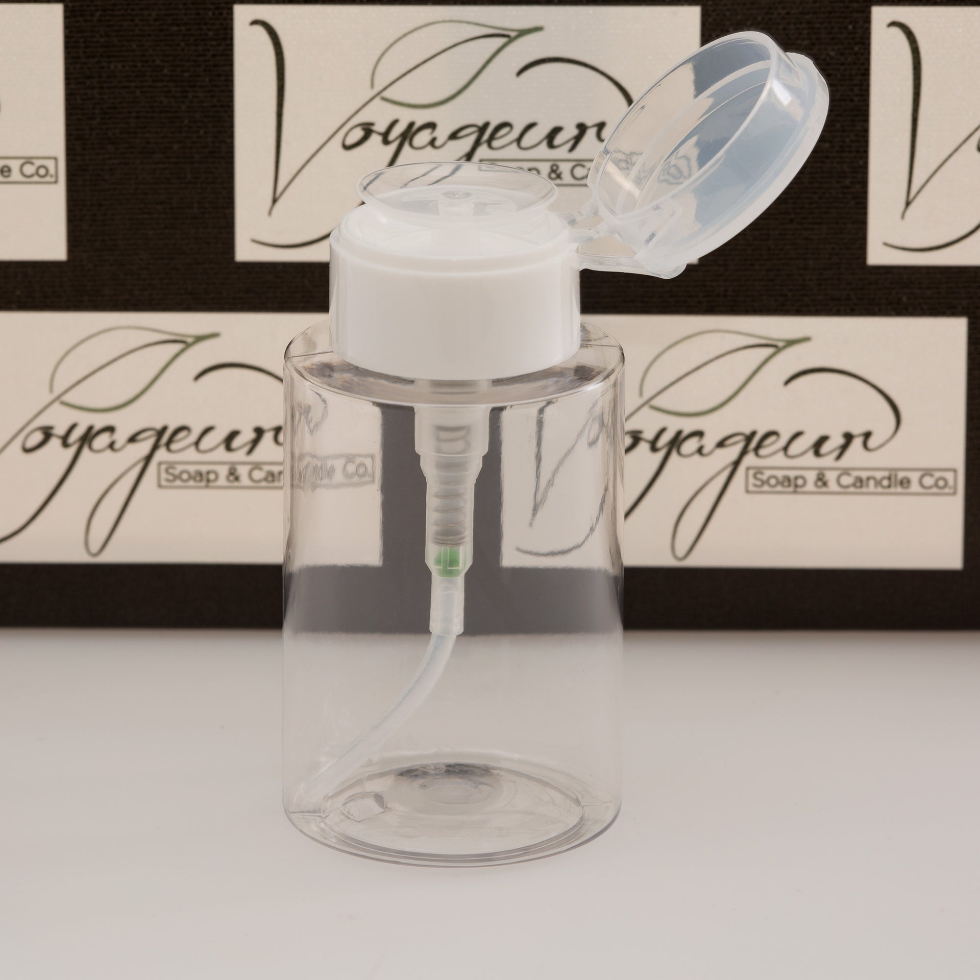 6 oz Clear One Touch Dispensing Pump Bottle – Voyageur Soap & Candle